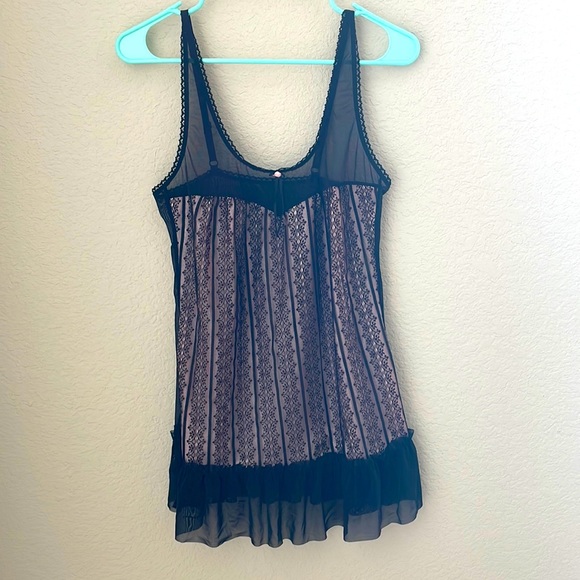 Intimates & Sleepwear | Little Night Gown Mini Sleepwear Sexy Black ...